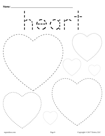 Heart Educational Worksheets