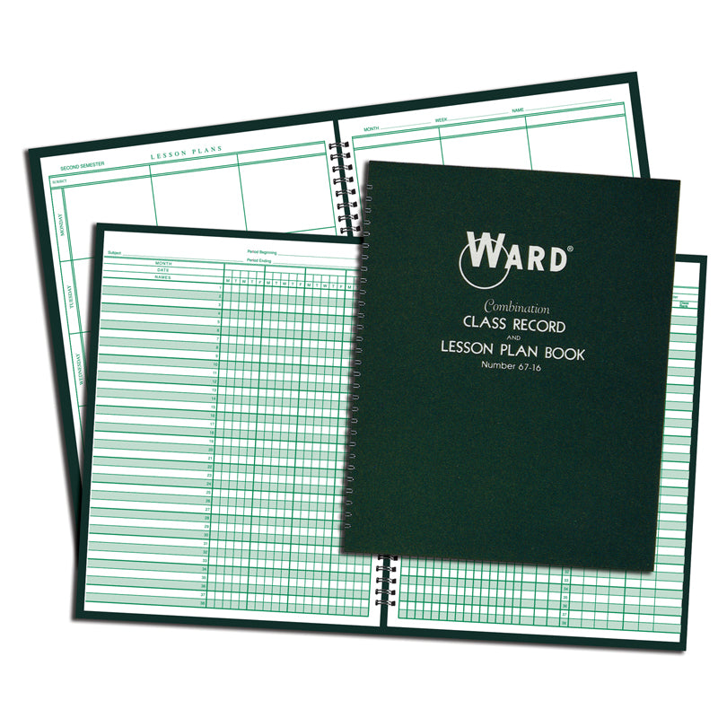 The Hubbard Company Class Record & Lesson Plan Book (6 Period, 6 Week ...