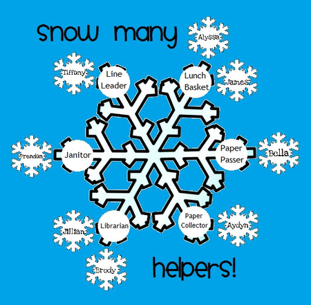 Snowflakes Classroom Theme | Snowflakes Classroom Supplies And Teaching ...