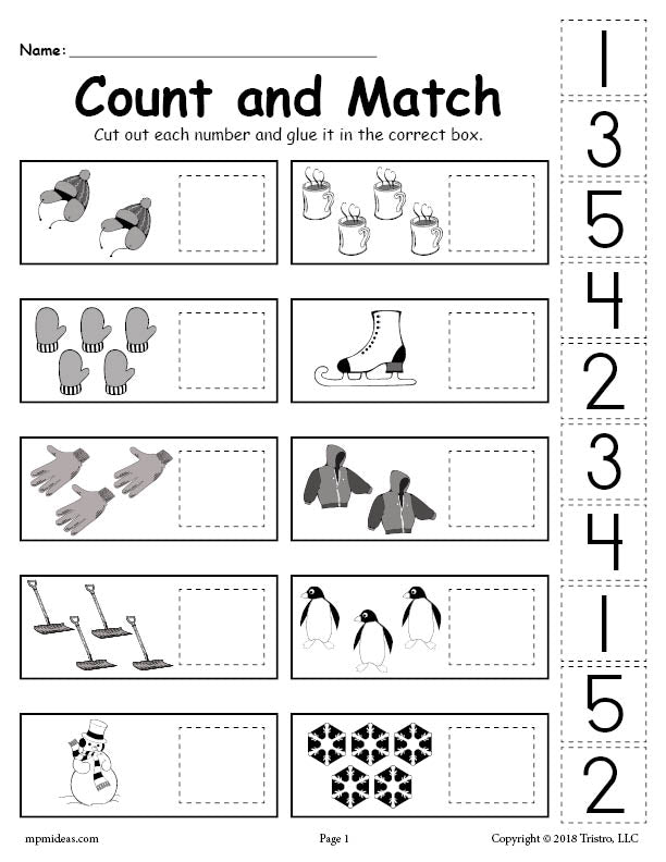 Counting Cut And Paste Counting Cut And Paste