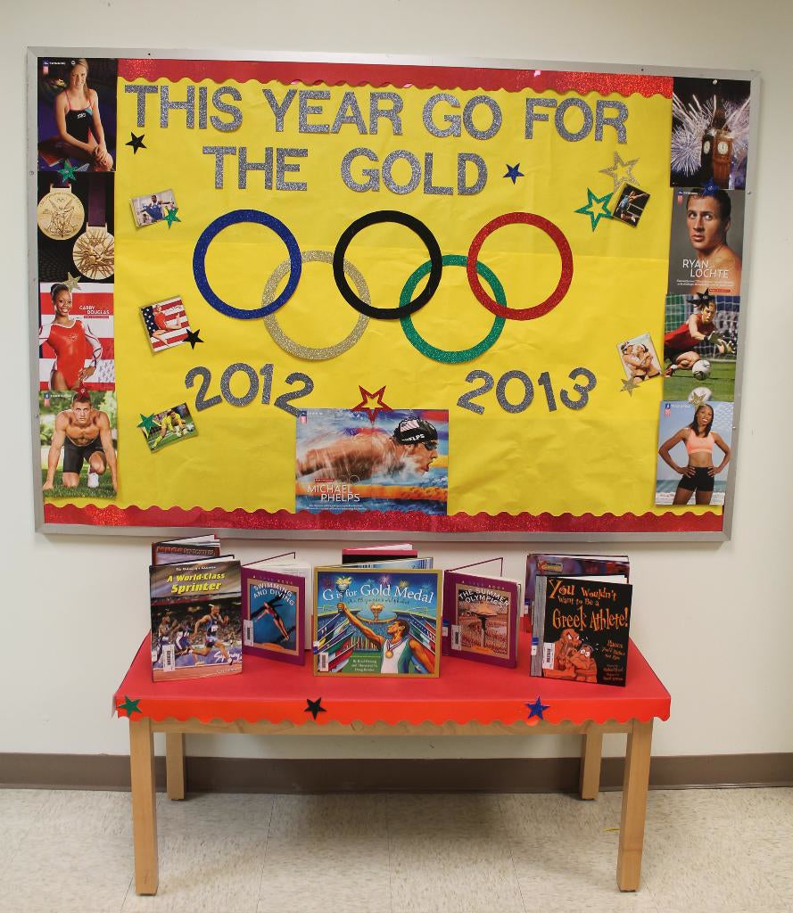 Heart Of Gold Bulletin Board Themes Going For The Gold Bulletin Board