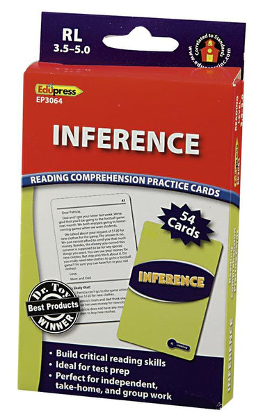 Teacher Created Resources Inference Practice Cards, Blue Level | EP ...