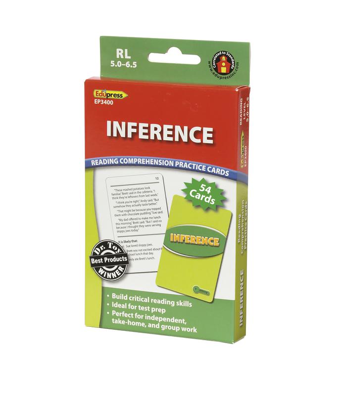 Teacher Created Resources Inference Practice Cards, Red Level | EP-3063 ...