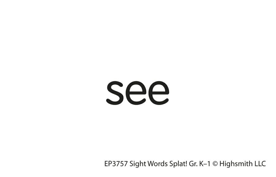 Teacher Created Resources Sight Words Splat Game, Grades K-1 | EP-3757 ...