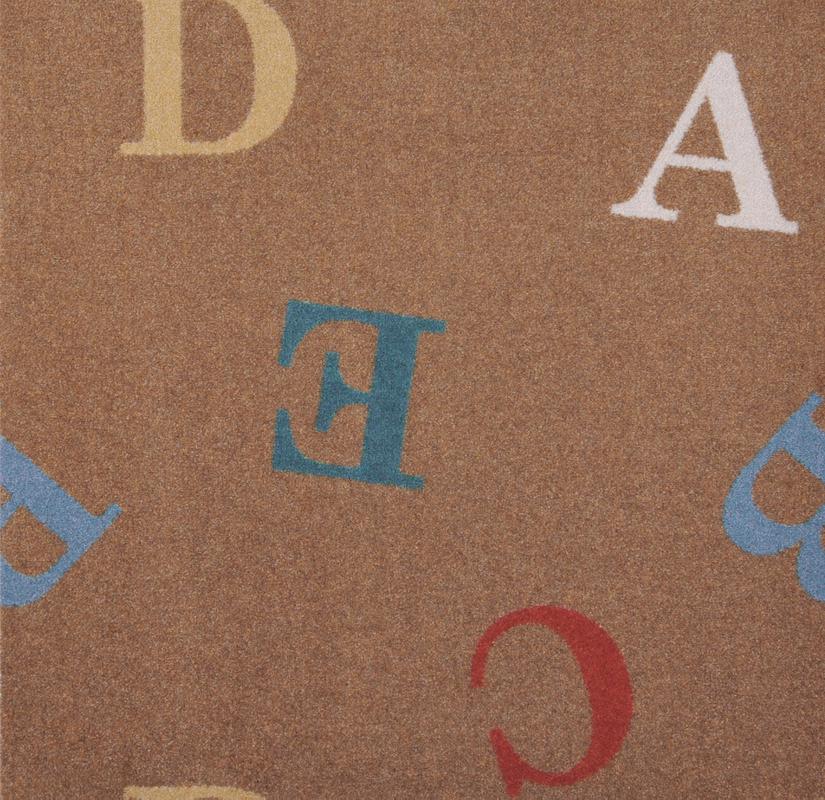 Joy Carpets Love Letters© Alphabet Classroom Rug, 5'4" x 7'8" Rectangle ...
