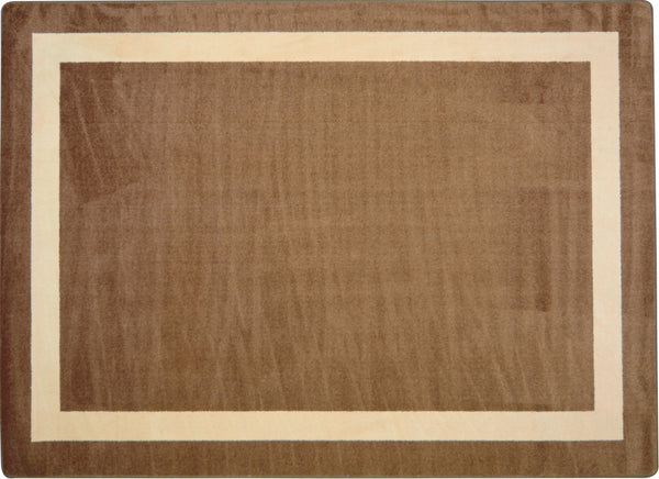 Joy Carpets Portrait© Classroom Rug, 3'10" x 5'4" Rectangle Mocha ...