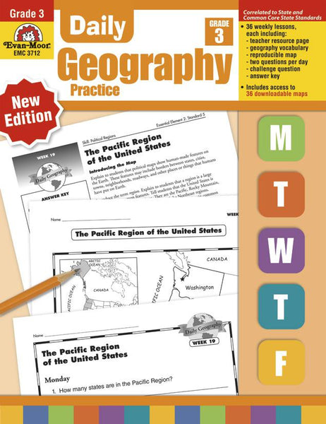 Evan-Moor Daily Geography Practice, Grade 3 | EMC3712 – SupplyMe