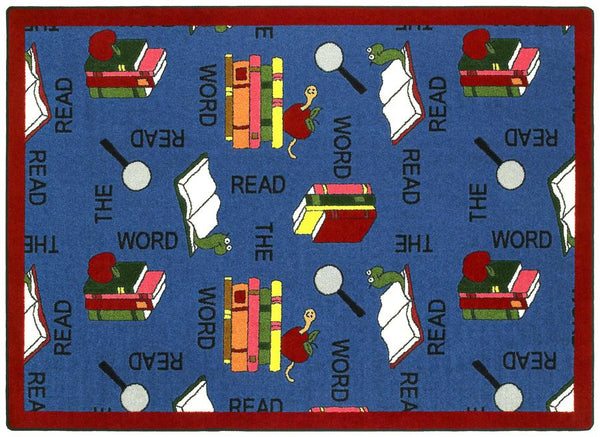 Joy Carpets Read the Word© Classroom Rug, 3'10" x 5'4" Rectangle ...