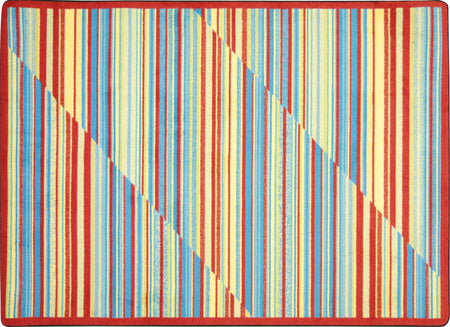 Joy Carpets Rhythm© Classroom Rug, 5'4" x 7'8" Rectangle Sunset | 1723C ...