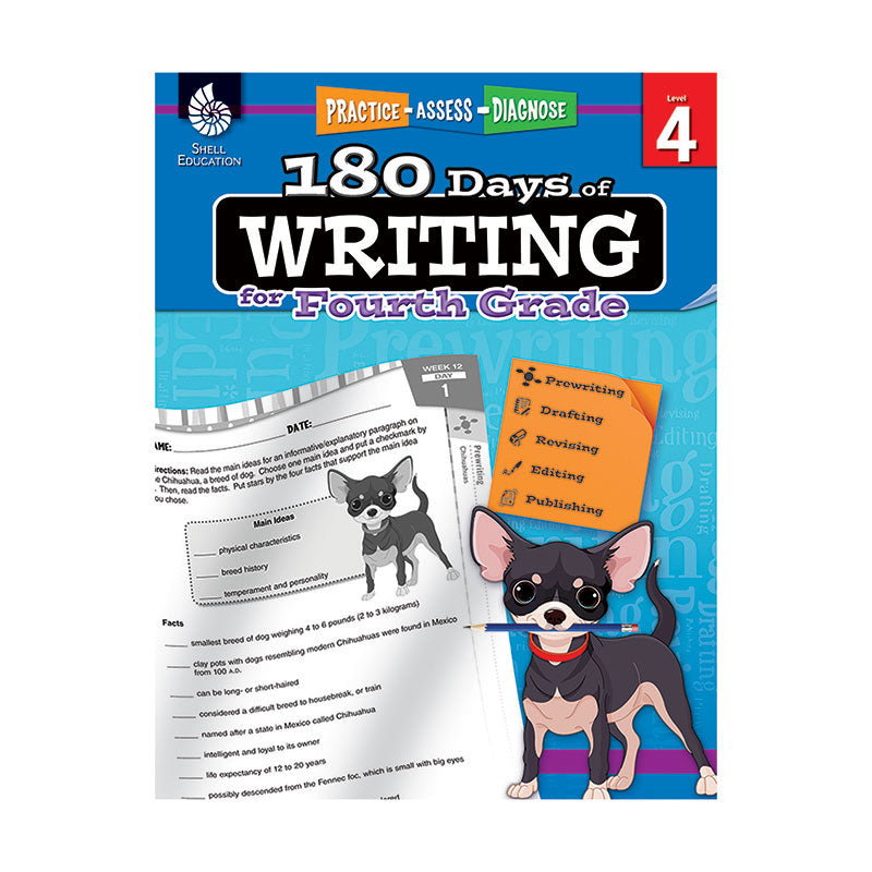 Shell Education 180 Days of Writing for Kindergarten | SEP51523 – SupplyMe