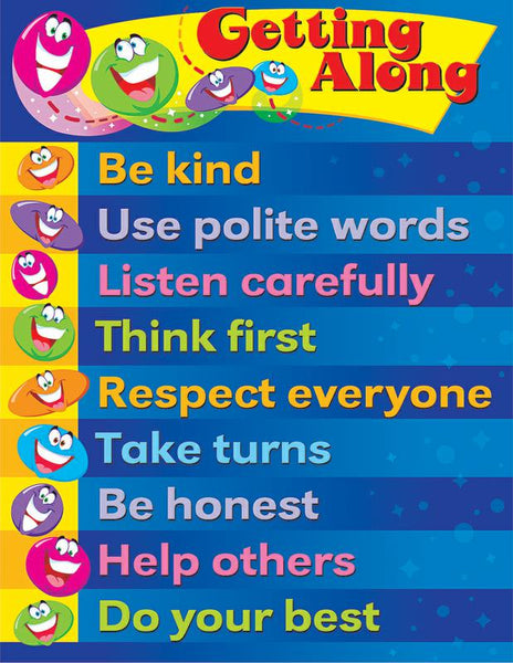 Trend Enterprises Getting Along Learning Chart | T-38214 – SupplyMe
