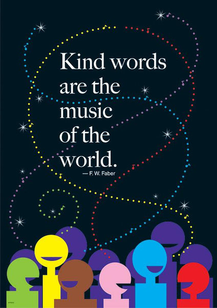 Trend Enterprises Kind words are the music... ARGUS® Poster | T-A67261 ...