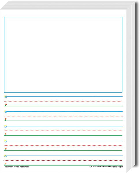 Teacher Created Resources Smart Start 1-2 Story Paper: 360 Sheets ...