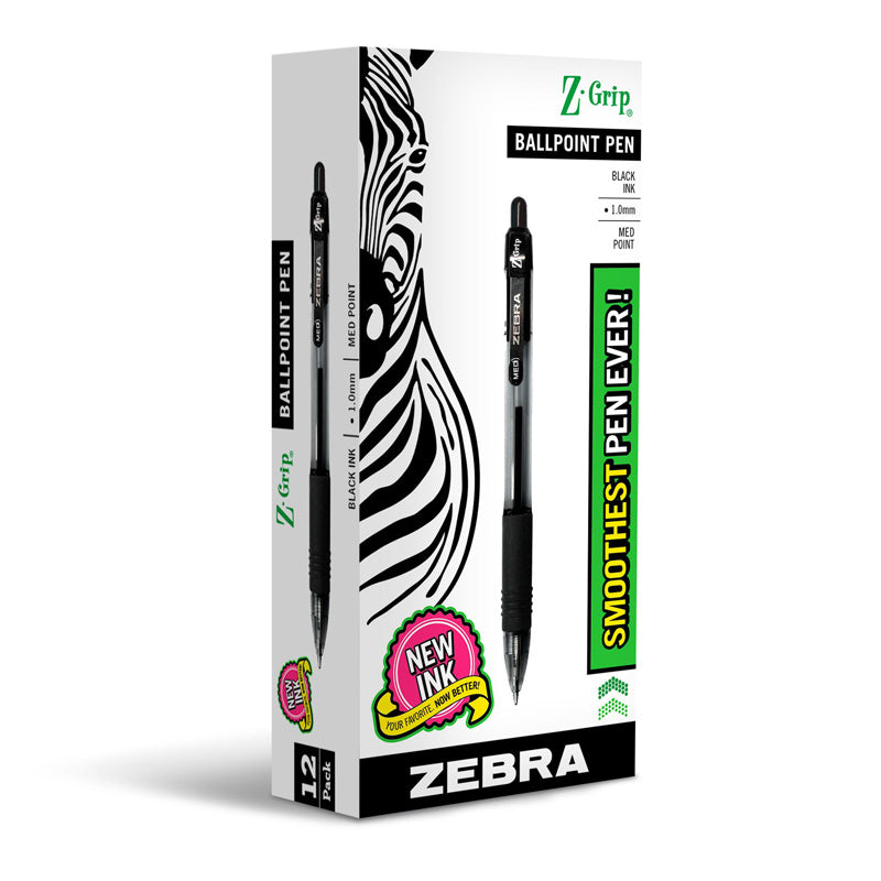 Zebra Pen Z-Grip Ballpoint Pen Red, 1 Dozen | ZEB22230 – SupplyMe